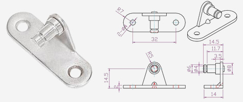 6mm Bolt Eyelet Brackets – LST Gas Springs / Lift Supports