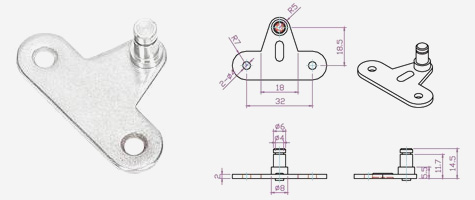 6mm Bolt Eyelet Brackets – LST Gas Springs / Lift Supports